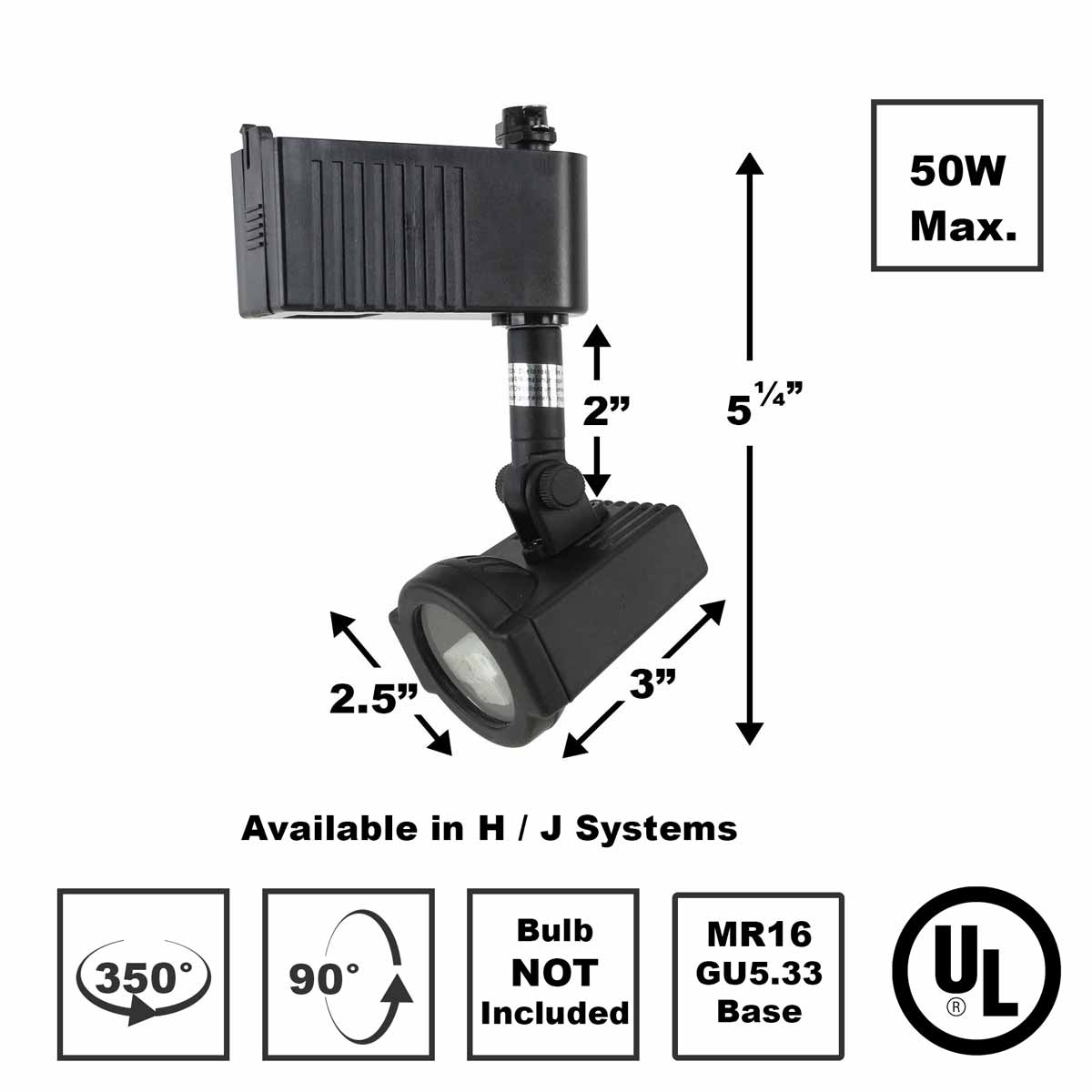 Low Voltage Track Lighting with Extended Pole Available 50023 - Direct ...
